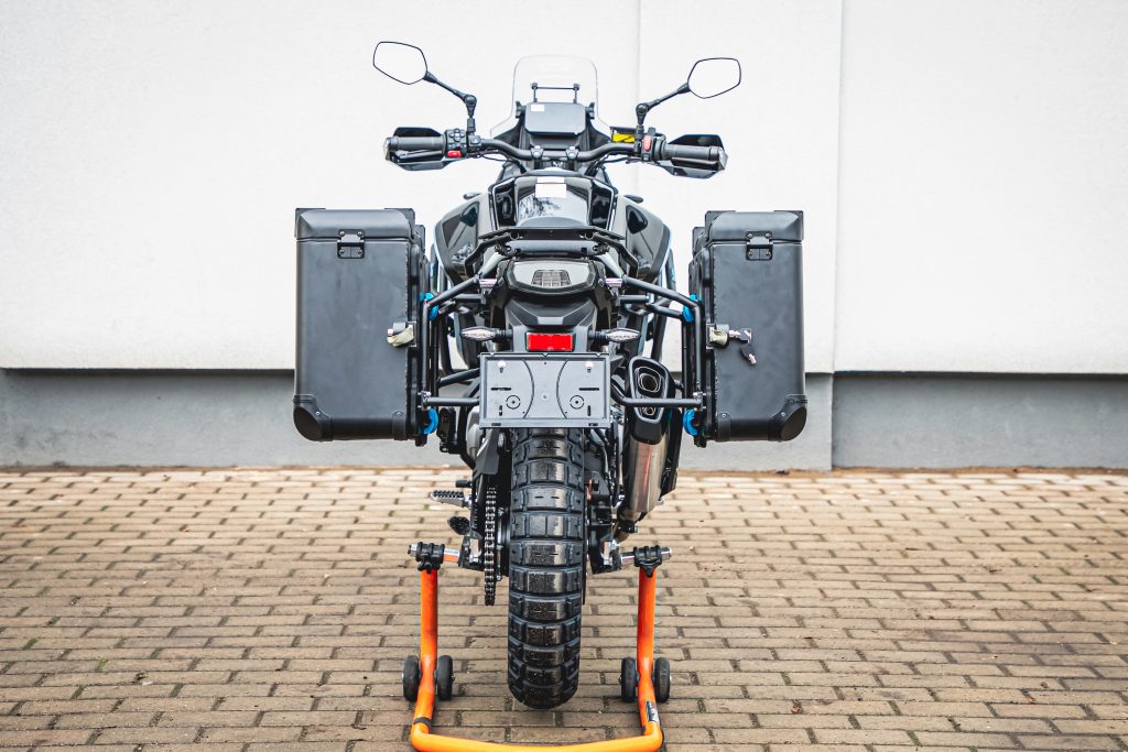 CFMoto 450MT – Pannier Racks – Outback Motortek United Kingdom